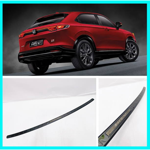 HONDA HRV(HR-V) 2022 ABOVE (BLACK CHROME) Rear Bumper Guard Trunk ...