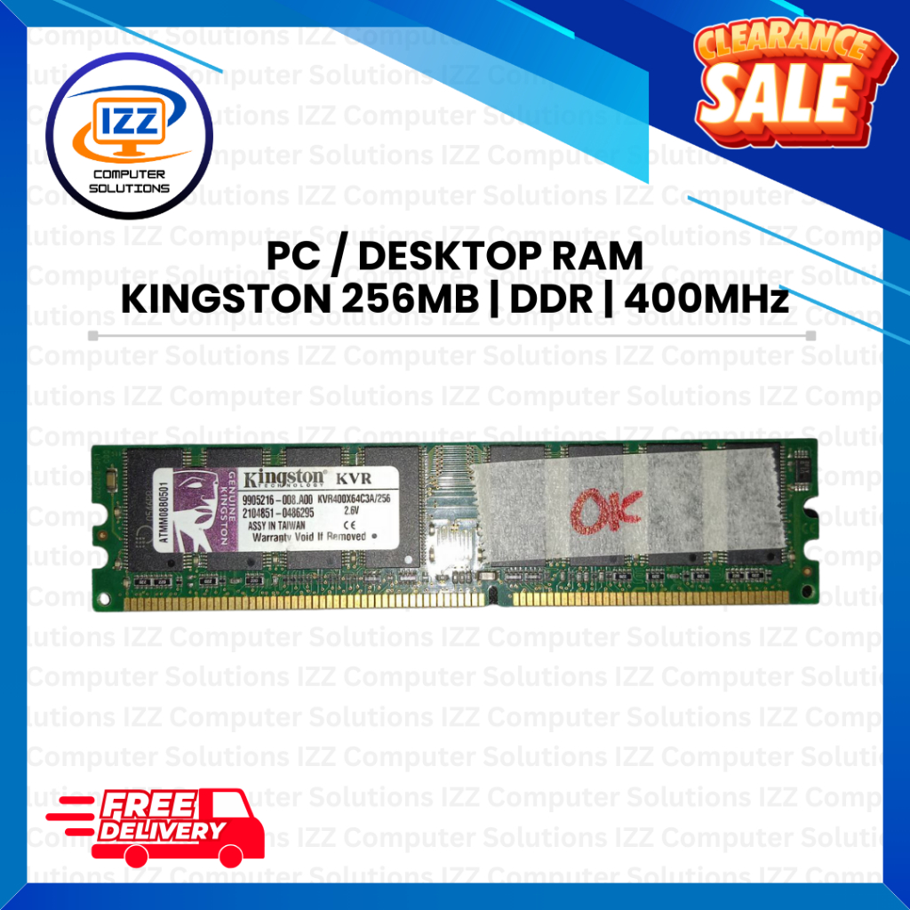 PC / DESKTOP RAM | KINGSTON 256MB | DIMM | DDR | 400MHz | Shopee Malaysia