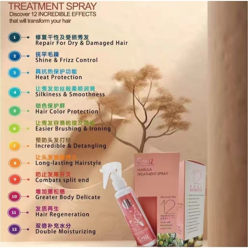 Cos12 12In1 Marula Leave In Treatment Spray No Rinse 160ml Original ...