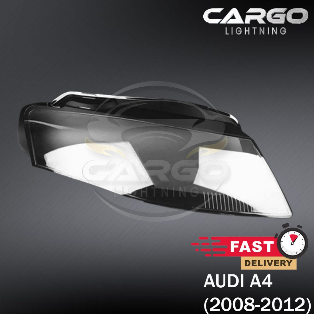 AUDI A4 B8 09 10 11 12 HEADLAMP COVER / HEADLIGHT COVER / HEADLAMP LENS ...