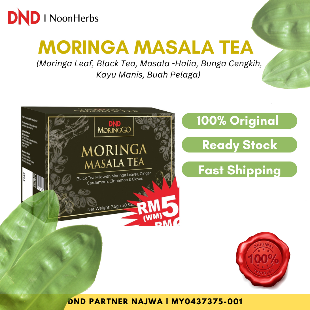 DND MORINGA MASALA TEA MORINGGO DR NOORDIN DARUS | Shopee Malaysia