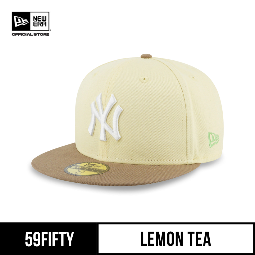 New Era 59FIFTY New York Yankees Lemon Tea Baby Yellow Fitted Cap ...