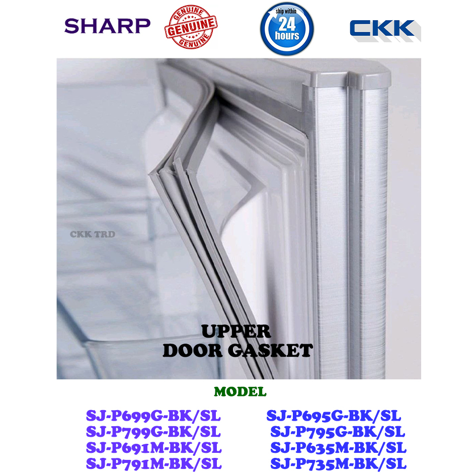 SHARP PETI SEJUK ATAS PINTU GETAH/SHARP REFRIGERATOR UPPER DOOR GASKET ...