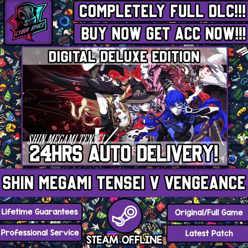 Shin Megami Tensei V: Vengeance [Auto Delivery] [Steam Offline] [Full DLC] Cyber Space PC Game ...