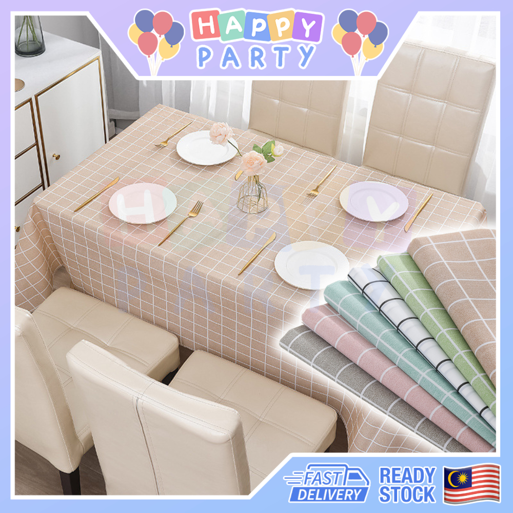 🎈READY STOCK🎈Table Mat Water Proof Table Cloth Kain Alas Meja Plastik ...