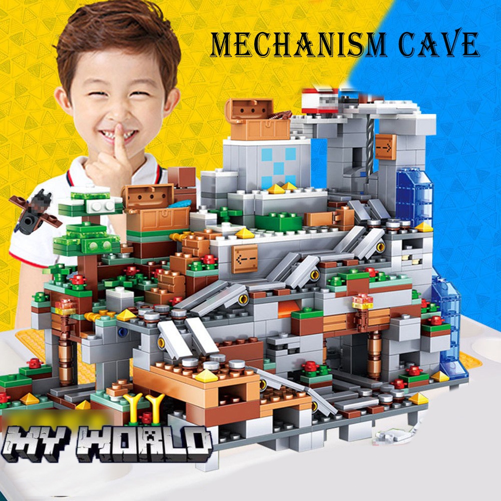 Minecraft Set My World Building Block Mechanism Cave Bricks Educational ...