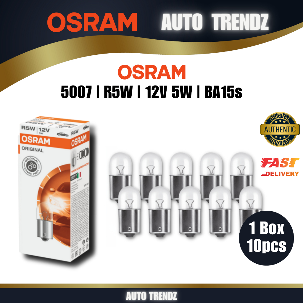 OSRAM Original 5007 | Halogen Bulb | R5W 12V 5W BA15s | 100% Original ...