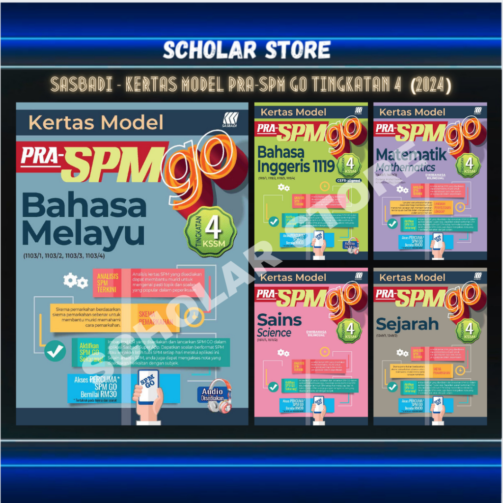 [scholarstore] Buku Latihan Kertas Model Pra Spm Tingkatan 4 2024