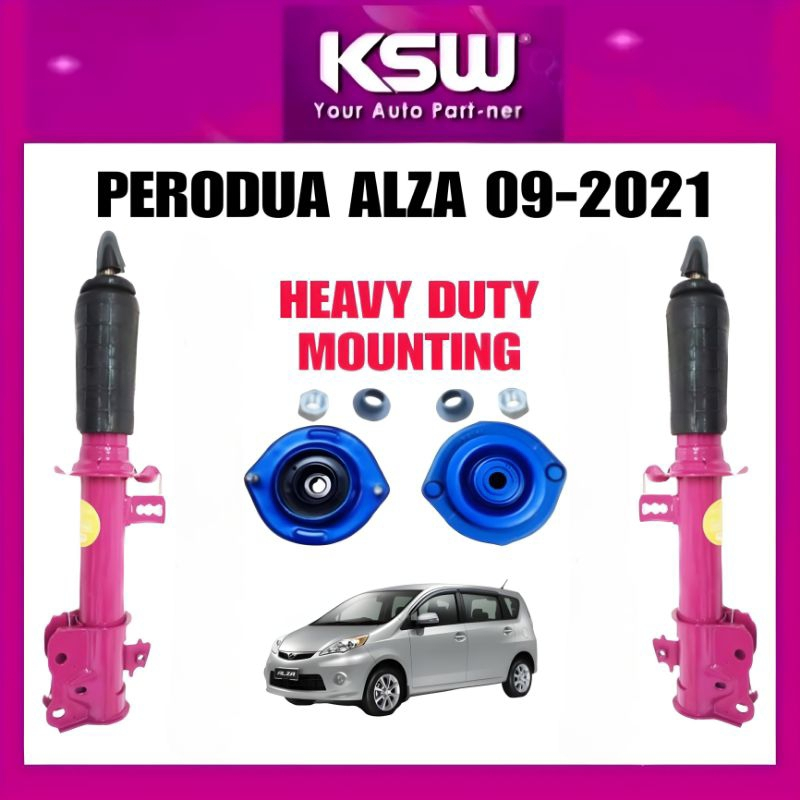 EL KSW PERODUA ALZA 09-2021 ABSORBER FRONT + BOOT + MOUNTING HEAVY DUTY ...