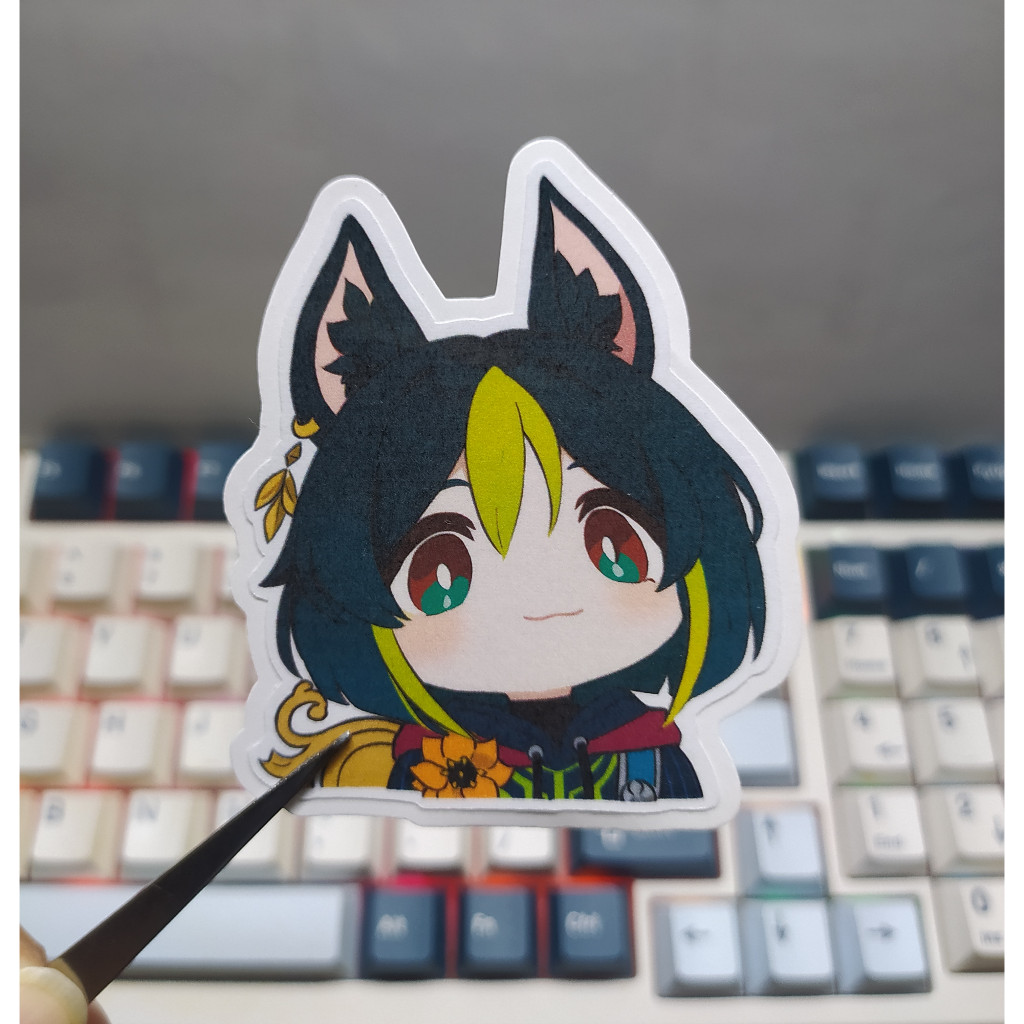 Tighnari - Genshin Impact Meme Stickers | Wide Face Series ( Laminated ...