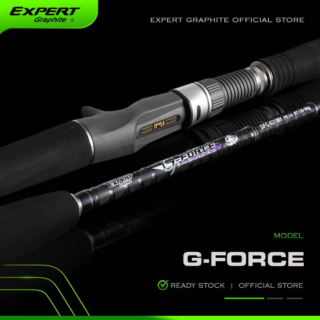 Expert Graphite G Force SALTWATER Jigging Rod | Shopee Malaysia