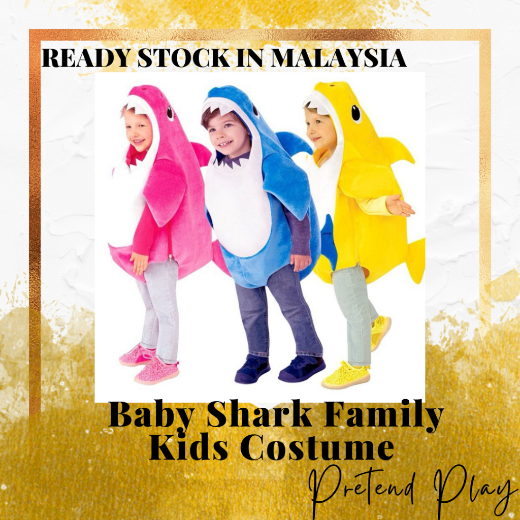 Kids Costume - Ocean Cute Baby Shark Family Comel Kostum Baju Ikan ...