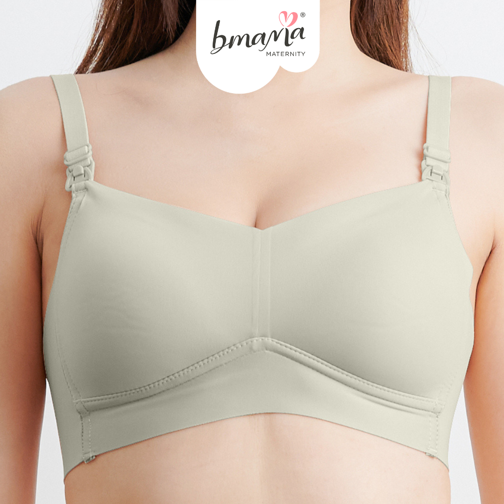 Bmama Maternity Nursing Bra Anti-Bacterial Seamless Lightweight, Breathable (Recommended A-B Cup ...
