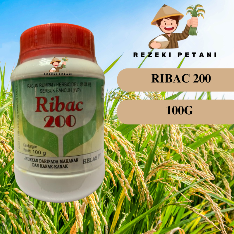[ORIGINAL] 100G RIBAC 200 FARMCOCHEN / RACUN RUMPUT RUMPAI/HERBICIDE ...
