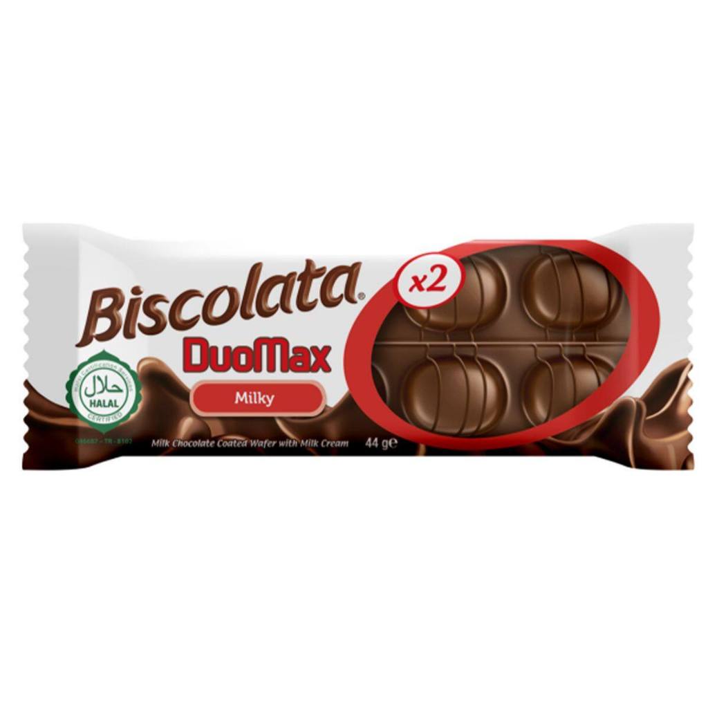 Biscolata Duomax Milky/ Hazelnut Chocolate Wafer 44g | Shopee Malaysia