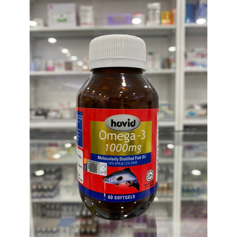 Hovid Omega-3 1000mg Supplement to reduce cholesterol ( Kolestrol ...