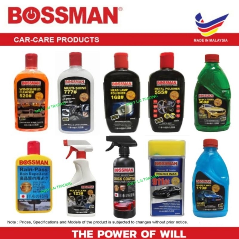 BOSSMAN Car Care Product - Love Your Car - Malaysia Brand | Shopee Malaysia