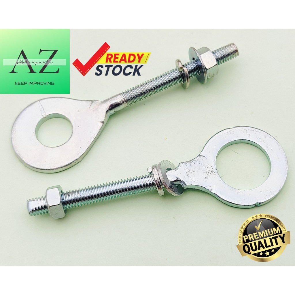 YAMAHA V75 / V80 / L2 / FS1 / YB100 CHAIN ADJUSTER SET ( KIRI + KANAN ...