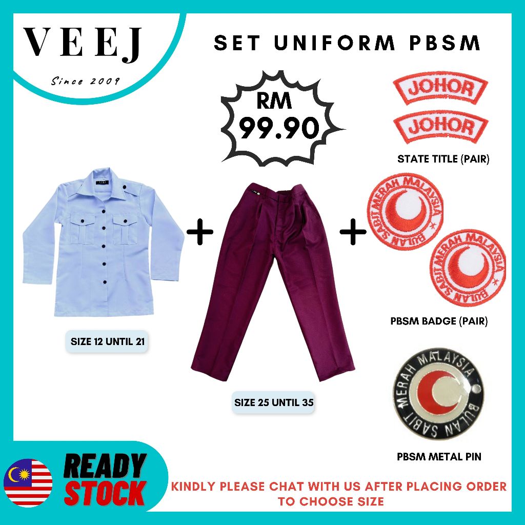 SET I UNIFORM SET I PENGAKAP I KADET KB I KADET KP I PUTERI ISLAM I ...