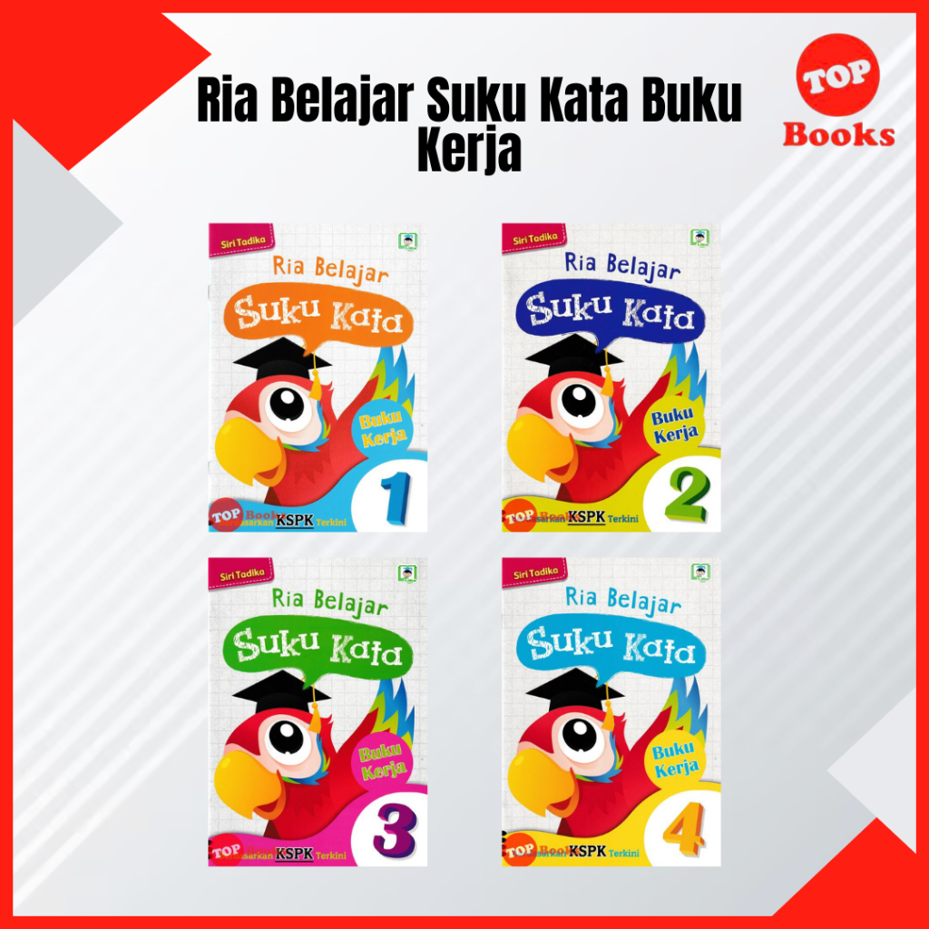 [TOPBOOKS Daya Kids] Buku Aktiviti : Ria Belajar Suku Kata Buku Teks ...