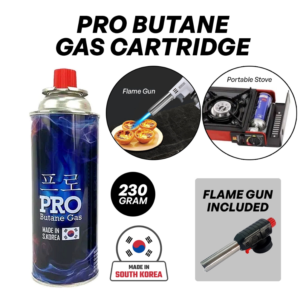 Pro Butane Gas Cartridge Portable Gas Stove Camping Gas 230G | Shopee ...