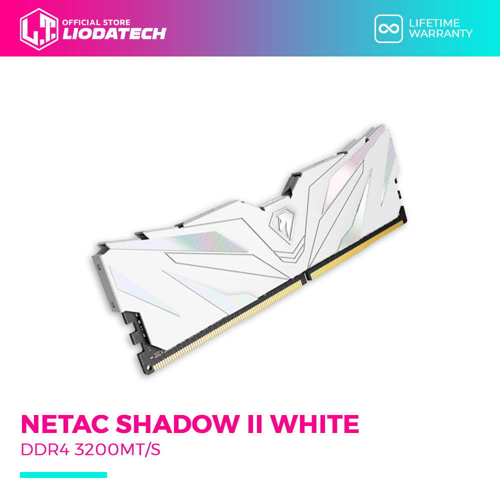Netac Shadow II White DDR4 3200MHZ Gaming RAM (8GB / 16GB) | Shopee ...