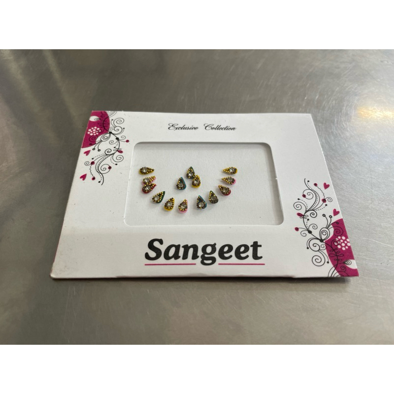 Sangeet Bindi Exclusive Collection - Cone 14 Colourful Bindi | Shopee ...