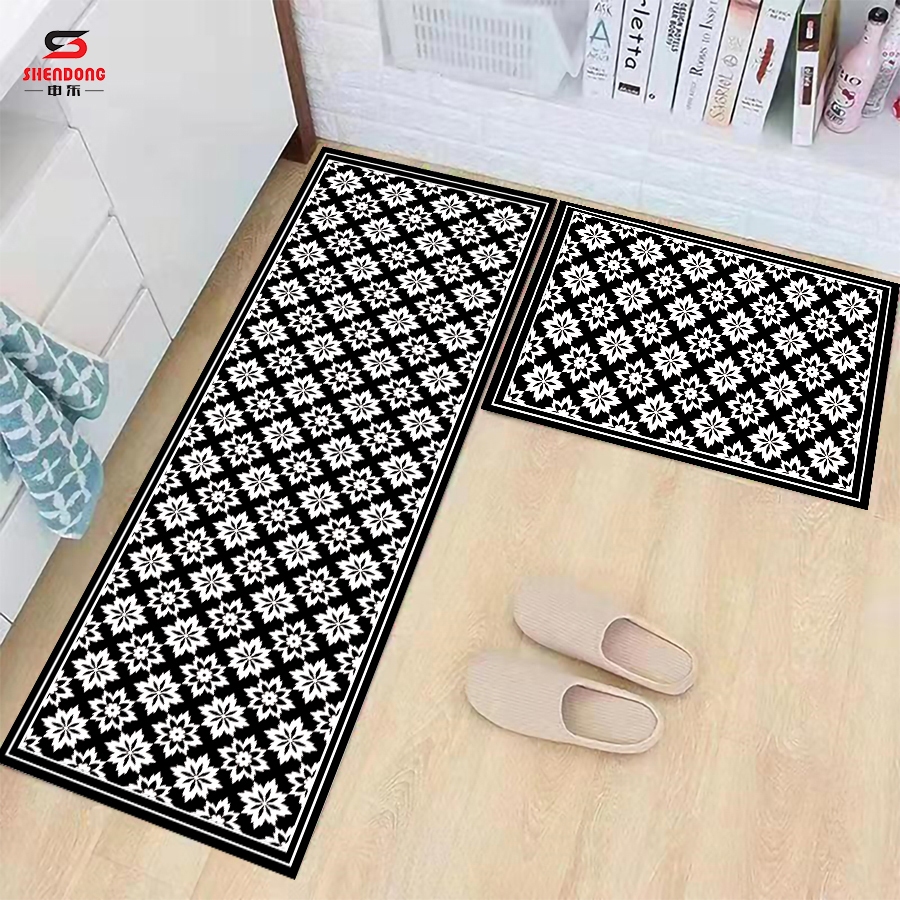 M (40*60 +40*120cm) 2 in 1 Crystal Velvet kitchen mat / Rugs / Floor ...
