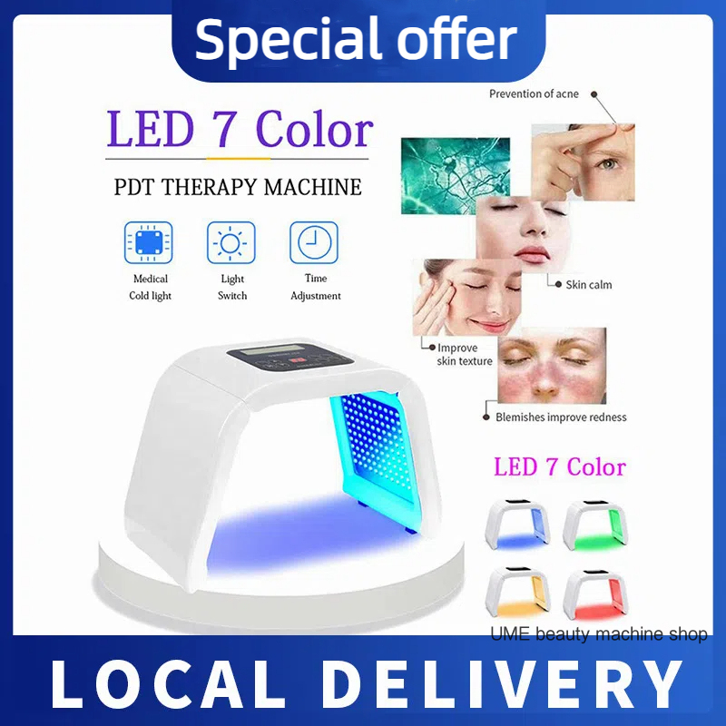 7 Colors PDT LED Facial Mask Light Therapy Light Skin Rejuvenation ...