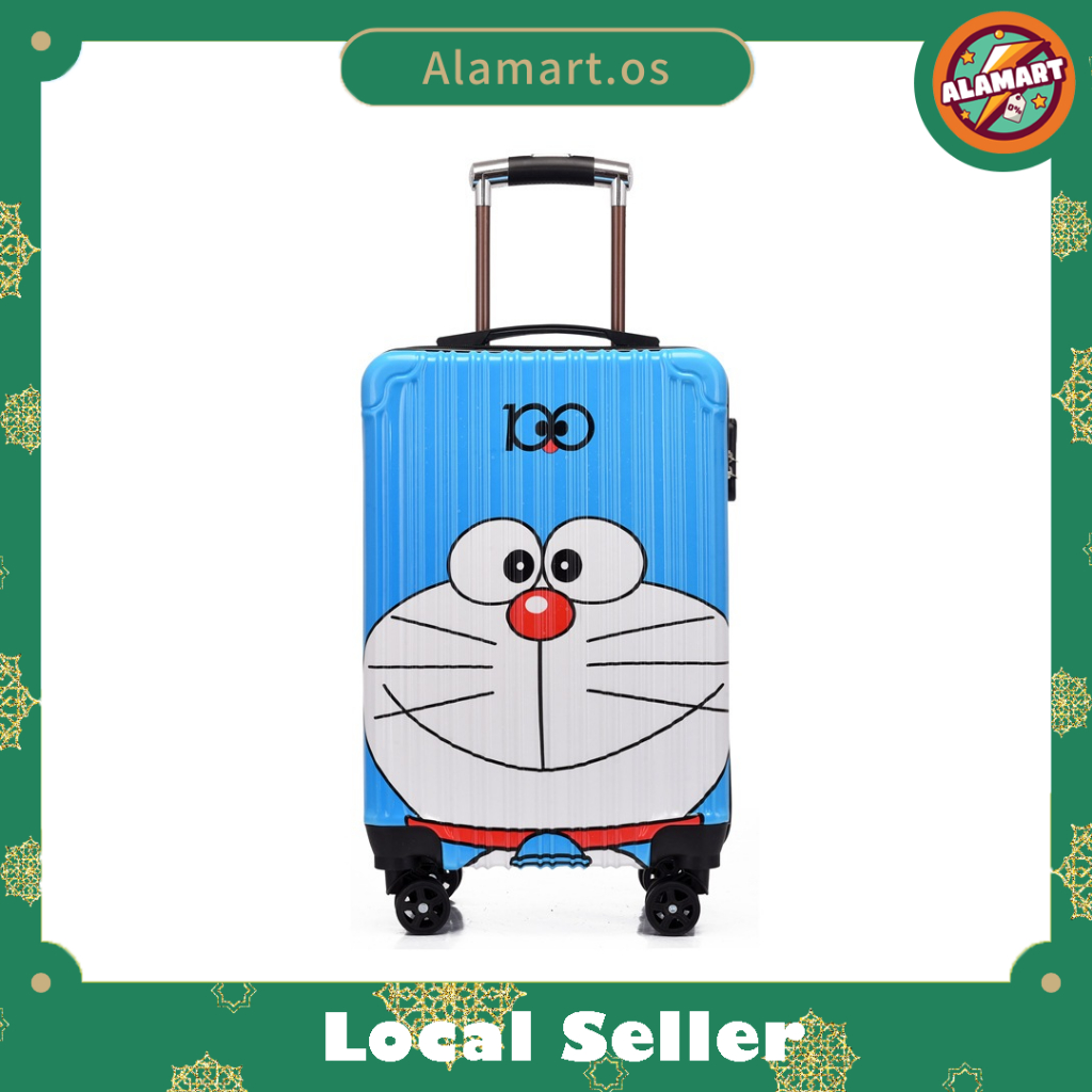 Travel Luggage Cartoon Design Unisex 20inch Bag Trolley Suitcase Beg ...