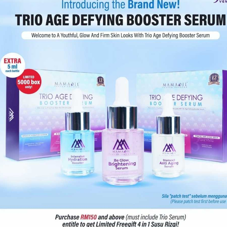 MAMADIL TRIO AGE DEFYING BOOSTER SERUM ORIGINAL | Shopee Malaysia