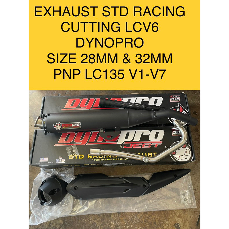 LC135 EXHAUST STANDARD CUTTING RACING DYNOPRO 28MM 32MM CUTTING LCV4 FOR LC135 4S V1 V2 V3 V4 V5 ...
