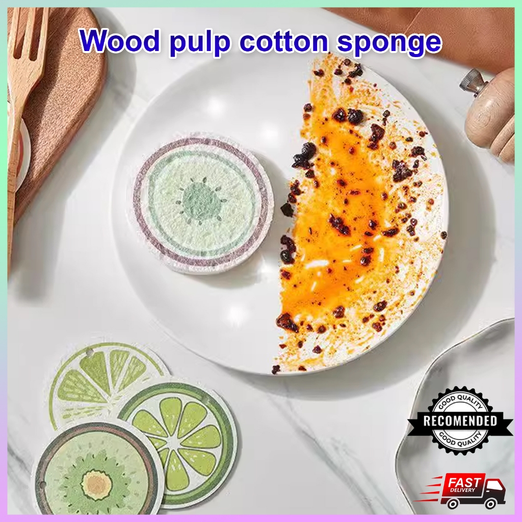 Wood pulp cotton sponge 木浆棉海绵 压缩洗碗木浆绵 耐用厚实 Span Kapas Nipis Serap Air ...