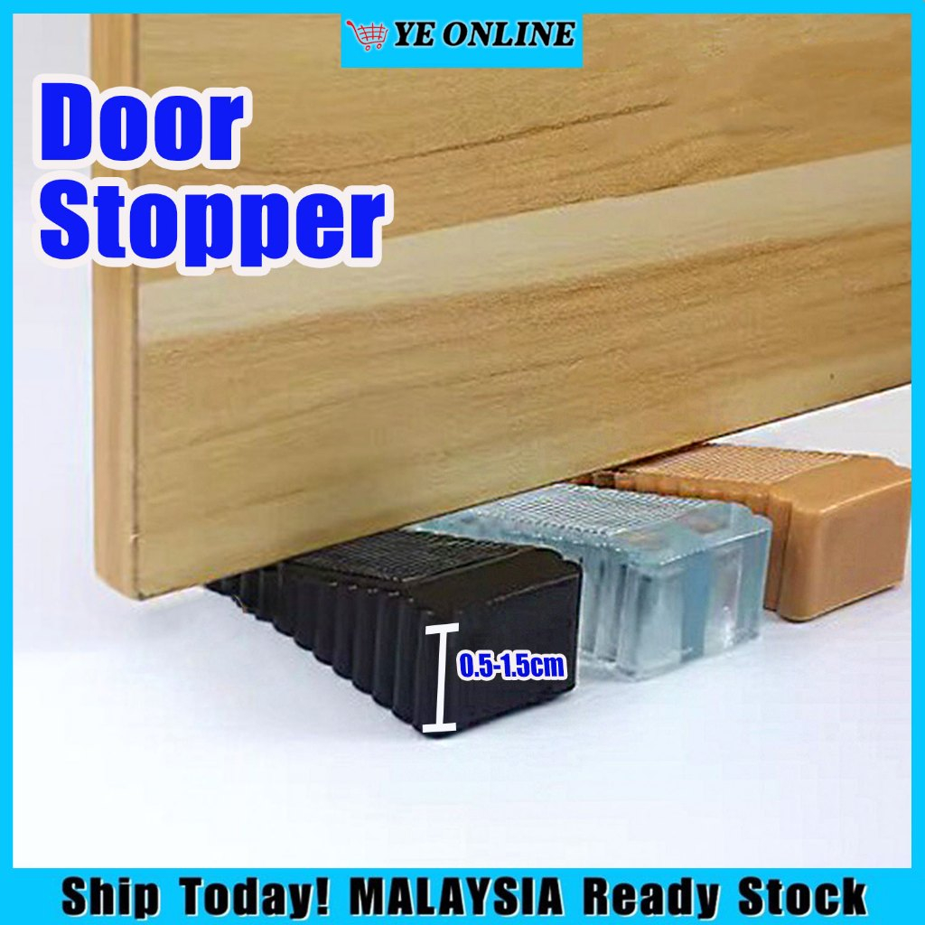 1 PCS Door Stopper Non-slip Windproof Anti-Collision Rubber Door Wedge ...
