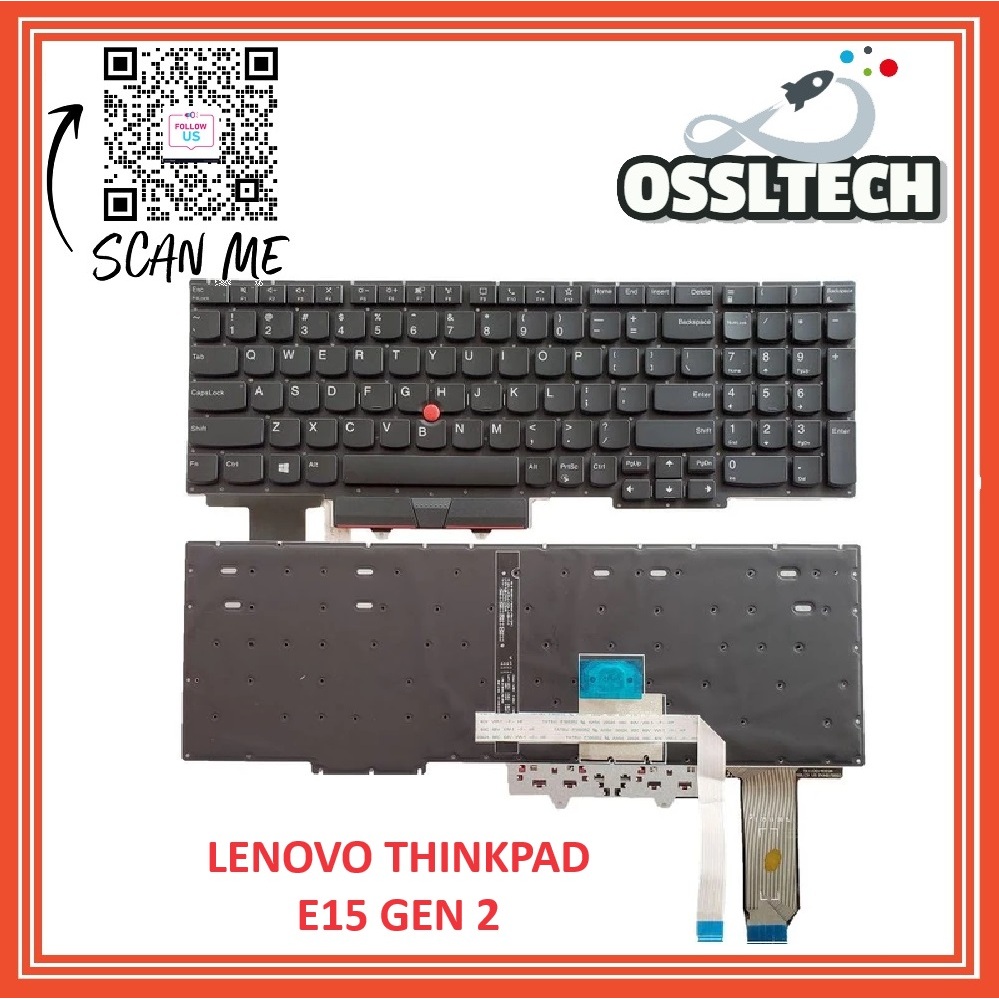 Lenovo ThinkPad E15 2019 Gen 2 20RD 20RE 20T8 20T9 R15 US Layout Laptop ...