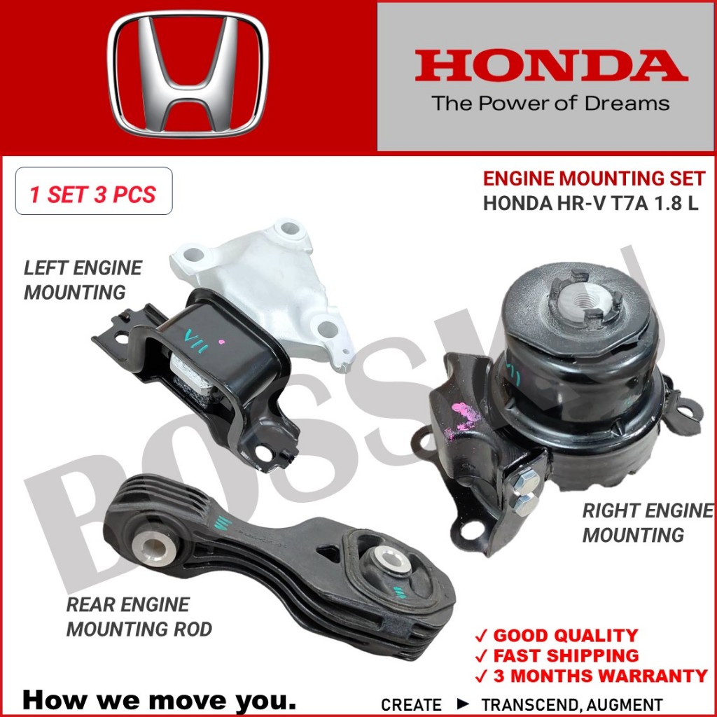 ENGINE MOUNTING KIT - HONDA HR-V HRV (T7A) 1.8 L SOHC I-VTEC CVT E/RS/V ...