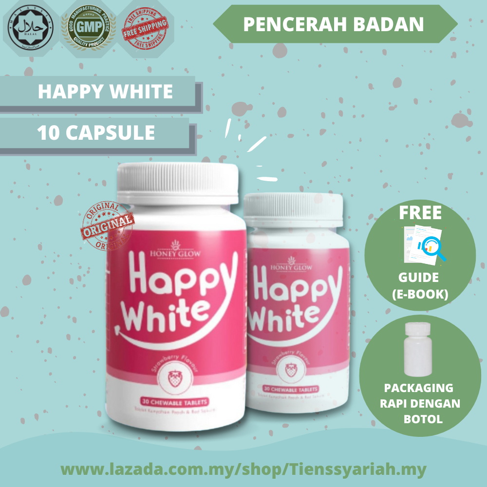 Happy White Honey Glow Ubat Putih Seluruh Badan Supplement Body ...