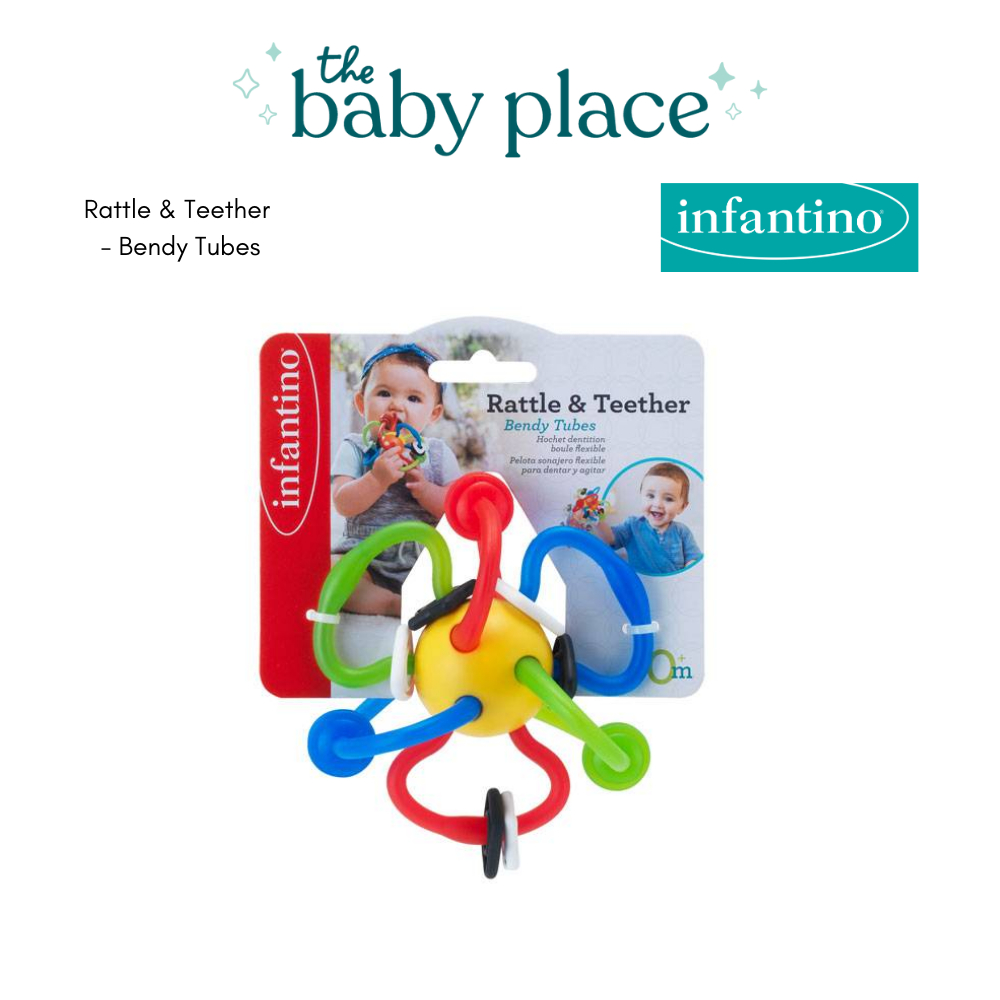 Infantino Rattle & Teether Bendy Tubes | Shopee Malaysia