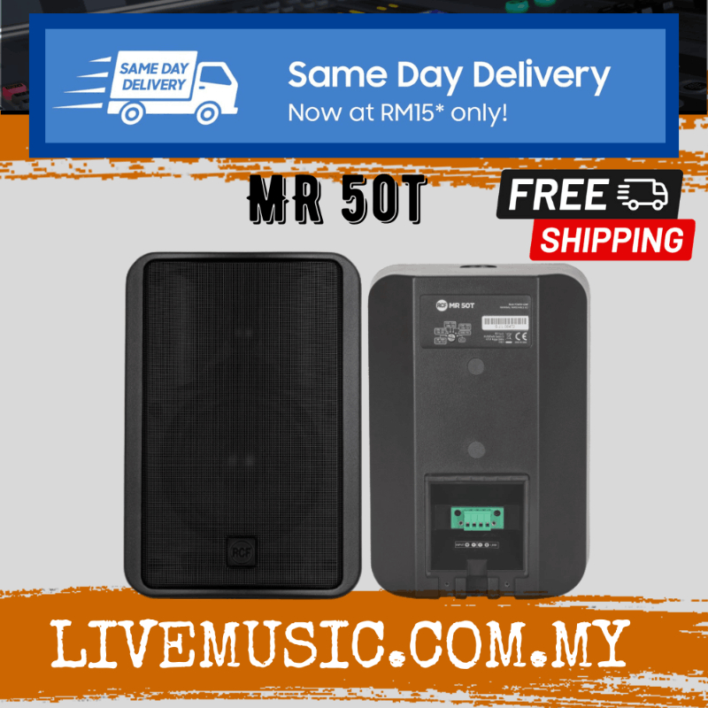 RCF MR 50T Two-way Passive Speaker - Black ( MR50T / MR-50T ) | Shopee Malaysia