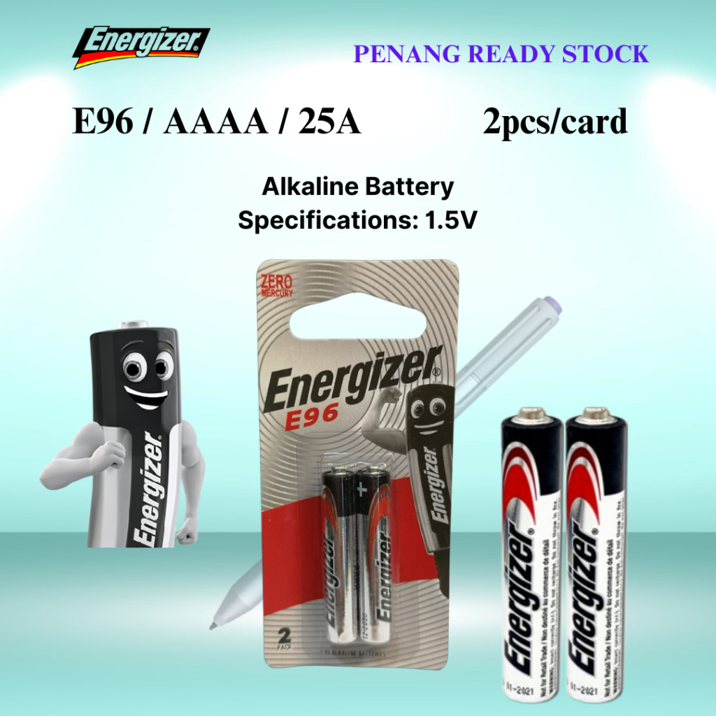 Energizer E96 Original Alkaline Battery 1.5v AAAA 25A LR61 LR8D425 电池 ...