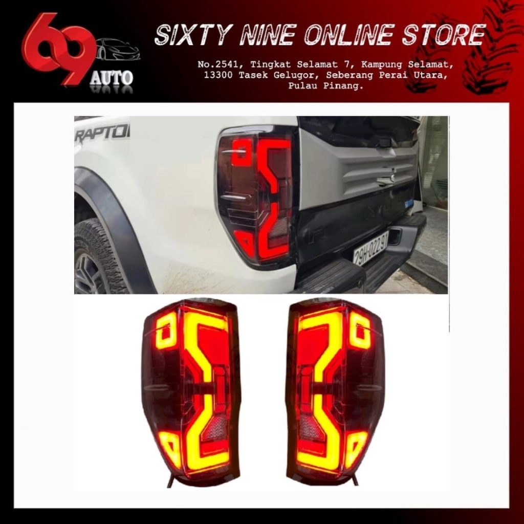 Ford Ranger T6 T7 T8 2012-2022 Led Tail Lamp (Ready Stock Fast Shipping ...