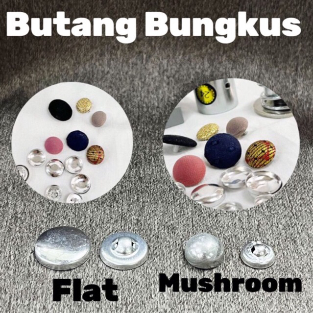 🔥 READY STOCK 🔥 100PCS Butang Bungkus / Butag Balut kain/Button Bungkus ...
