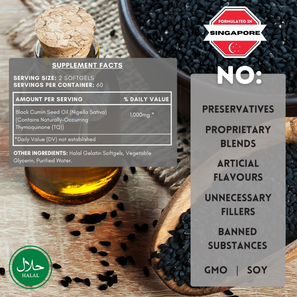 Black Seed Oil 1000mg | 120 Capsules | Trio Omega | Habbatus Sauda ...
