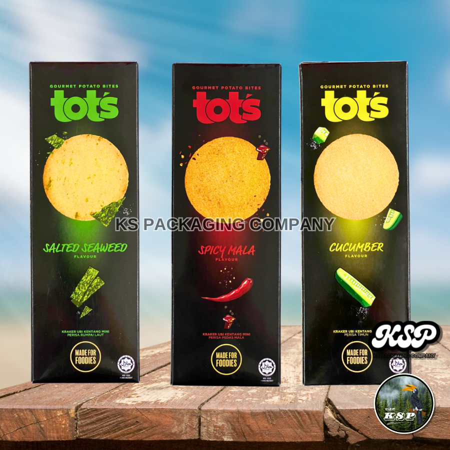40g x 2 packs Win2 Brand Gourmet Potato Bites Tots Salted Seaweed/Spicy ...