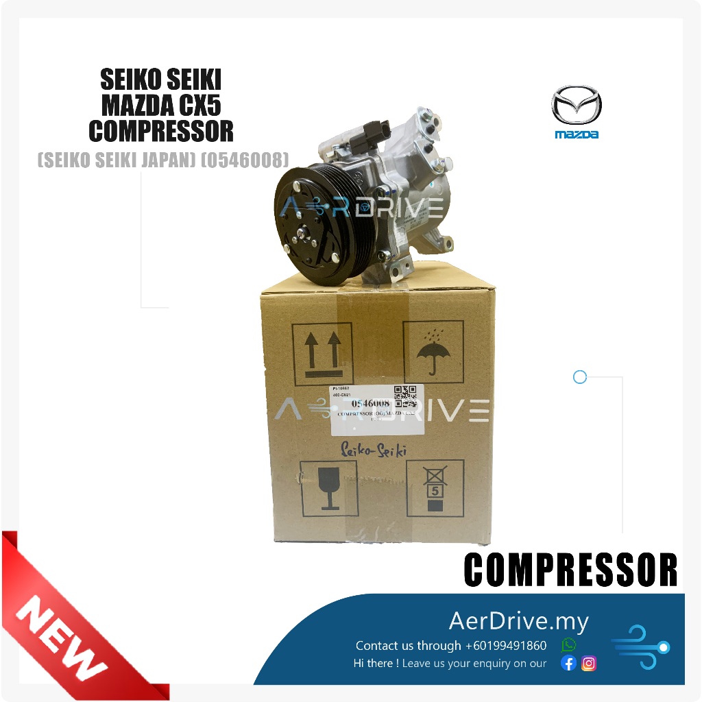 SEIKO SEIKI JAPAN MAZDA CX5 COMPRESSOR ( 0546008 ) | Shopee Malaysia