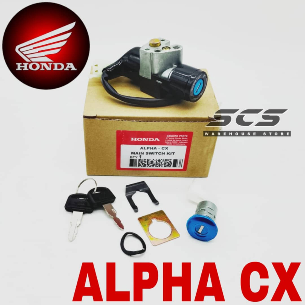 HONDA ALPHA CX Main Switch Kit Set Ignition Key Lock Genuine Parts ...