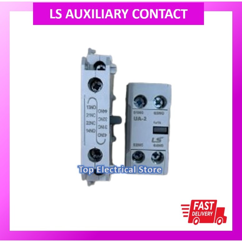 LS AUXILIARY CONTACT UA1/UA2 SIDE MOUNT/ FRONT MOUNT (CONTACTOR ACCESSORIES) | Shopee Malaysia