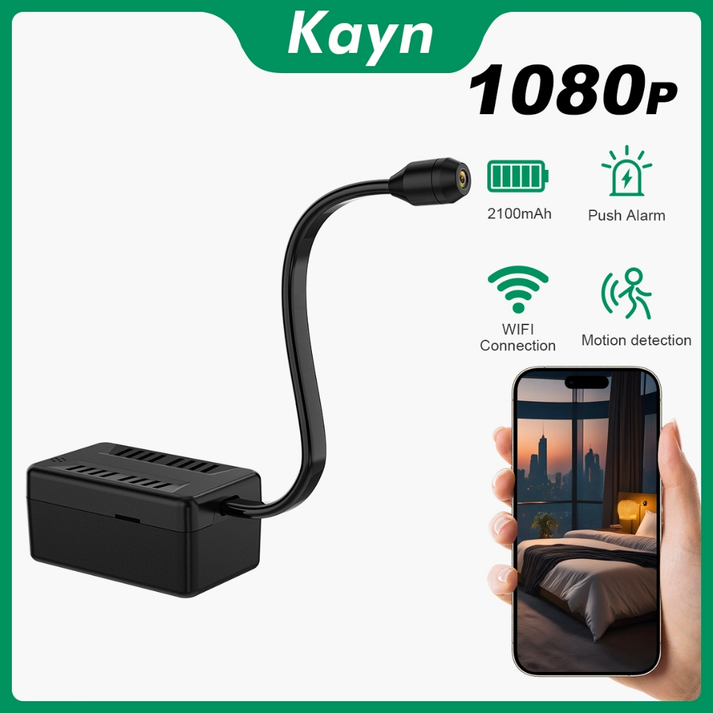Mini WiFi Camera | Hidden Spy Camera | Battery-Powered HD 1080P Cam ...