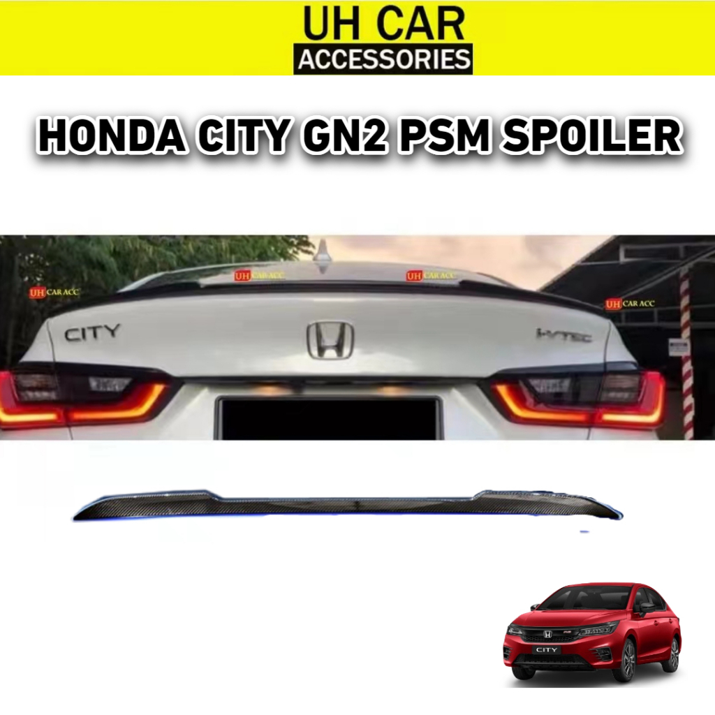 Honda city gn2 2020 2021 2022 M4 psm ducktail lip lips spoiler glossy ...