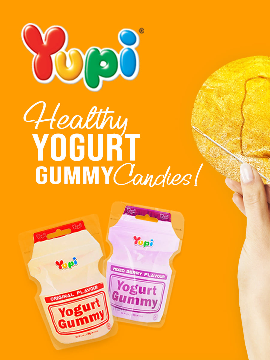 (Halal) YUPI YOGURT GUMMY (Original / Mixed Berries/ Melon&Peach ...
